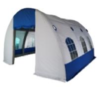 China 6x6x3m Semi-circular Arched Inflatable Gazebo with 850g PVC and 23cm Air Tube for Corporate Events for sale