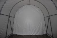 China Heavy Duty Carport 400x730x330cm Steel Frame Waterproof UV Resistant Canvas Cover for sale