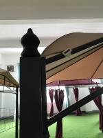 China Round Outdoor Patio Gazebo 2.95x2.95x2.7M Steel Frame Waterproof Canopy for Parties for sale