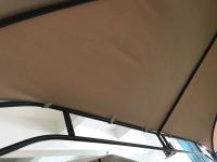 China Round Outdoor Patio Gazebo 2.95x2.95x2.7M Steel Frame Waterproof Canopy for Parties for sale
