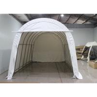 China Waterproof UV Resistant Canvas Carport Cover 400x730x330cm Steel Frame Car Shelter for sale