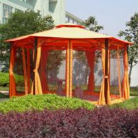 China 2.5x2.5x2.5M Hexagonal Aluminum Gazebo Tent PVC Canopy for Garden Outdoor Party for sale