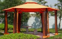 China 2.5x2.5x2.5M Hexagonal Aluminum Gazebo Tent PVC Canopy for Garden Outdoor Party for sale