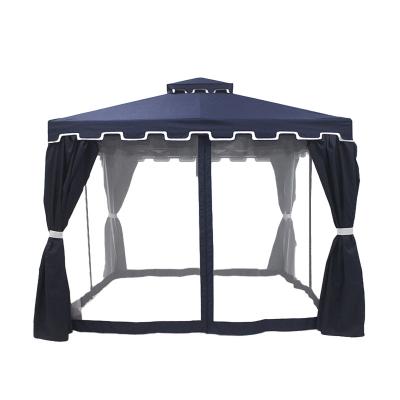 China Polyester Fabric Garden Gazebo 3x3x2.75m with Mosquito Netting and Sidewalls for sale