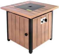China Outdoor Corten Steel BBQ Grill Gas Fire Pit Rectangle Smokeless 2-in-1 48 Inch for sale