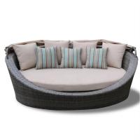 China Customized Color Aluminum Rattan Bistro Set Modern Sofa with Teapoy Table 3 Seater for sale