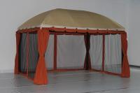 China Aluminum PVC Garden Pavilion Waterproof Pergola 3x4m Easy Assembly for Outdoor Park for sale