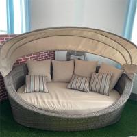 China Customized Color Aluminum Rattan Bistro Set Modern Sofa with Teapoy Table 3 Seater for sale