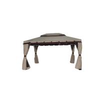 China Aluminum Garden Gazebo 3x4m Water Repellent with Mosquito Nets and Side Walls Eco Friendly for sale