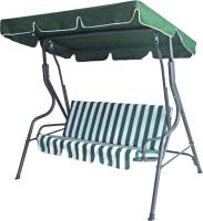 China 3-Person Patio Swing Chair 1720x1120x1520mm with Convertible Canopy and Removable Cushion for sale