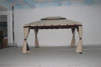 China Aluminum Garden Gazebo 3x4m Water Repellent with Mosquito Nets and Side Walls Eco Friendly for sale