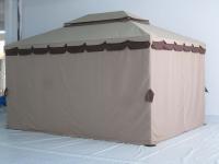 China Aluminum Garden Gazebo 3x4m Water Repellent with Mosquito Nets and Side Walls Eco Friendly for sale