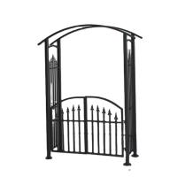 China Customizable Steel Arch Gazebo 1.25x0.4x1.9M Black for Garden Patio Party for sale