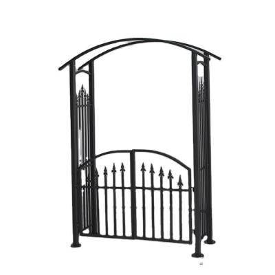 China Customizable Steel Arch Gazebo 1.25x0.4x1.9M Black for Garden Patio Party for sale