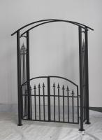 China Customizable Steel Arch Gazebo 1.25x0.4x1.9M Black for Garden Patio Party for sale