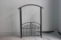 China Customizable Steel Arch Gazebo 1.25x0.4x1.9M Black for Garden Patio Party for sale