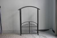 China Customizable Steel Arch Gazebo 1.25x0.4x1.9M Black for Garden Patio Party for sale