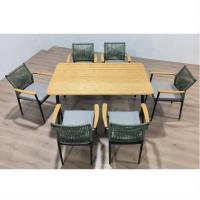 China Aluminum Rattan Outdoor Sofa Set with Luxury Table 3 Seater Garden Furniture for sale