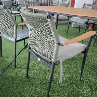 China Aluminum Rattan Outdoor Sofa Set with Luxury Table 3 Seater Garden Furniture for sale