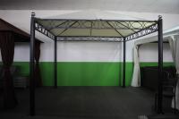 China Aluminum Pergola Bridge Canopy House Waterproof Picnic Tent Shelter 3x3M Custom Color for sale