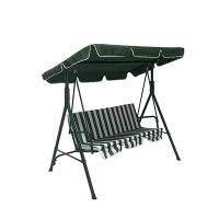 China Outdoor Hanging Bed 3-Person Patio Swing Chair Steel Tube 1720mm Roof for sale