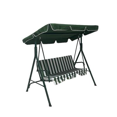 China Outdoor Hanging Bed 3-Person Patio Swing Chair Steel Tube 1720mm Roof for sale