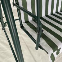 China Outdoor Hanging Bed 3-Person Patio Swing Chair Steel Tube 1720mm Roof for sale