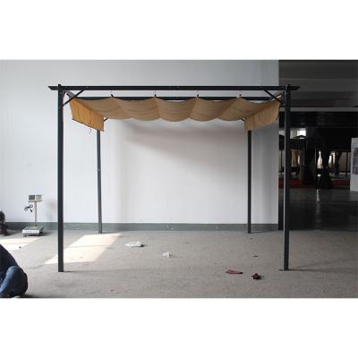 China Customizable 3.1x3.1x2.3M Aluminum Outdoor Retractable Pergola Canopy for Garden Patio for sale