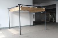 China Customizable 3.1x3.1x2.3M Aluminum Outdoor Retractable Pergola Canopy for Garden Patio for sale