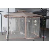 China Aluminum Outdoor Garden Sun Screen Gazebo Collapsible Frame 3.5x3.5x2.67M Waterproof for sale