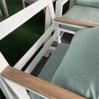 China Outdoor Aluminum Rattan Sofa Set 3 Seater with Tempered Glass Table for Garden Patio for sale