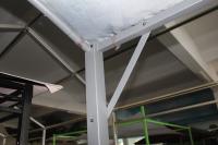 China Steel Frame Gazebo Pavilion 2.45x1.37x2.15M Collapsible Outdoor Pergola for sale
