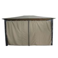 China Customizable Polyester Fabric Steel Frame Outdoor Garden Gazebo Tent 3x4M Waterproof for sale