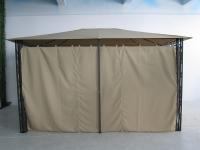 China Customizable Polyester Fabric Steel Frame Outdoor Garden Gazebo Tent 3x4M Waterproof for sale