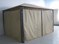 China Customizable Polyester Fabric Steel Frame Outdoor Garden Gazebo Tent 3x4M Waterproof for sale