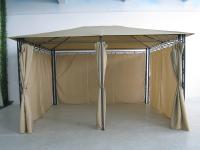 China Customizable Polyester Fabric Steel Frame Outdoor Garden Gazebo Tent 3x4M Waterproof for sale