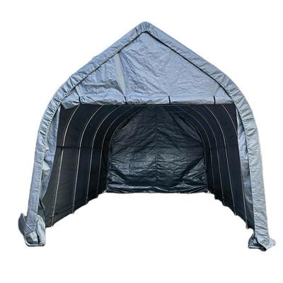 China Galvanized Steel Car Parking Shed 13x20x11.5FT Removable Waterproof UV Resistant for sale