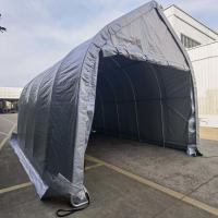 China Galvanized Steel Car Parking Shed 13x20x11.5FT Removable Waterproof UV Resistant for sale