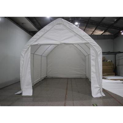 China Metal QP-128 Large White Outdoor Carport for Events 205x34x24cm Steel Frame for sale