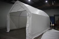 China Metal QP-128 Large White Outdoor Carport for Events 205x34x24cm Steel Frame for sale