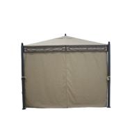 China Easily Assembled Steel Garden Gazebo 3x3x2.75m with Polyester Top Cover and Sidewalls for sale