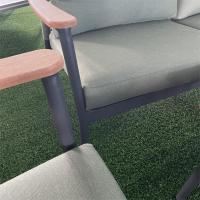 China Customized Color Aluminum Rattan Sofa Set with 3-Seater and Table for Garden Furniture for sale