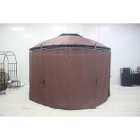 China Collapsible Frame Gazebo 3x3m Double Roof Tool Free Assembly Durable Protection Steel for sale