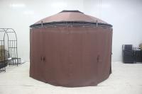 China Collapsible Frame Gazebo 3x3m Double Roof Tool Free Assembly Durable Protection Steel for sale