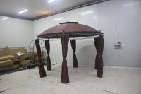 China Collapsible Frame Gazebo 3x3m Double Roof Tool Free Assembly Durable Protection Steel for sale