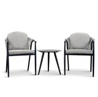 China Aluminum Frame Rattan Sofa Set Outdoor Garden Furniture Living Room Bistro Set 3 Seater for sale