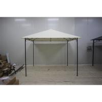 China Polyester White Marble Garden Pavilion 3x3x2.6M Steel Frame Gazebo Waterproof for sale