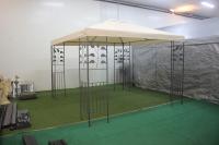 China Park Leisure Double Top Gazebo 3x3m Steel Frame PA Coated Polyester Fabric Waterproof for sale
