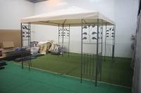 China Park Leisure Double Top Gazebo 3x3m Steel Frame PA Coated Polyester Fabric Waterproof for sale