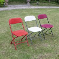 China Stackable Plastic Folding Chair for Outdoor Garden Wedding Events 440 lb Capacity for sale
